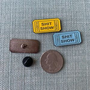 Jewelry | Brand New Enamel Pin Ticket To The Shit Show 3 Colors To ...